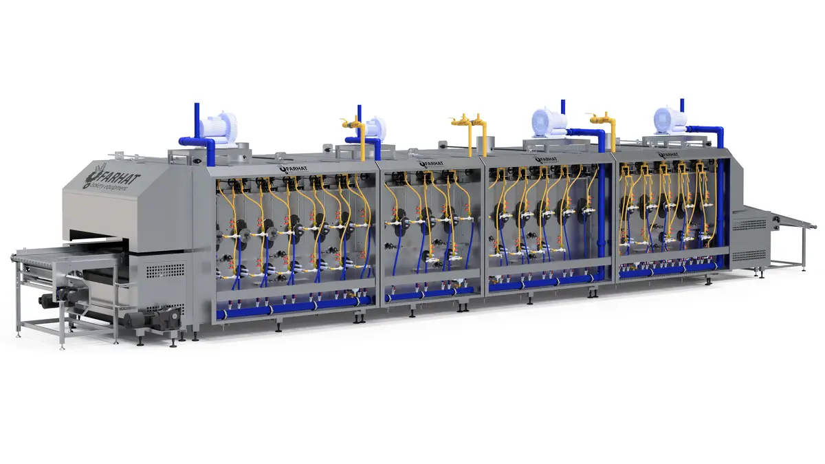 Ribbon Burners Tunnel Oven - Farhat Bakery Equipment